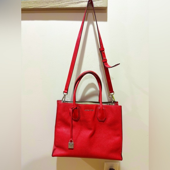 Michael Kors | Bags | Michael Kors Large Handbag With Strap Mercer Bag ...